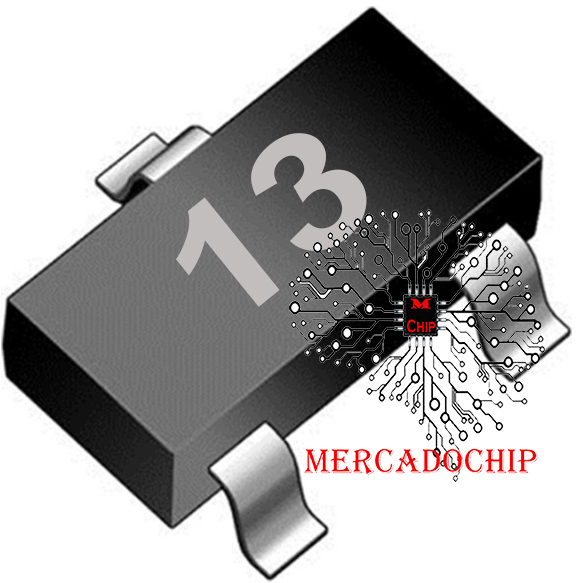 13 Transistor Smd Bipolar PNP 50 V, 100 mA Sot23 - Mercadochip