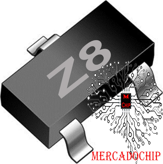BZX84C9V1_Z8_8N Diodo Zener SMD 9,1v 0,35w Sot23 Kit 10un. - Mercadochip